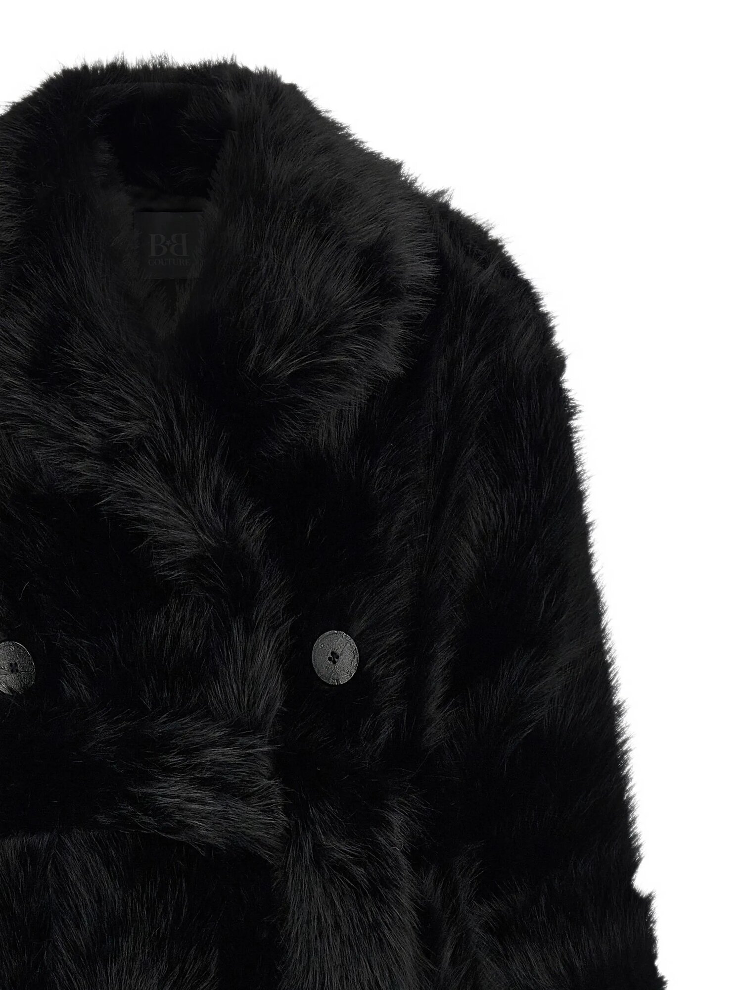 Пальто B&B COUTURE Jackie double-breasted coat, размер 40, черный — фото 1
