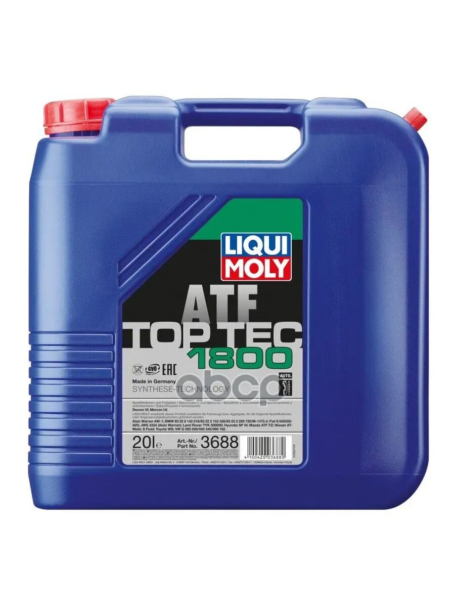 Транмиссионное Для Акпп Top Tec Atf 1800 (20Л) LIQUI MOLY ар