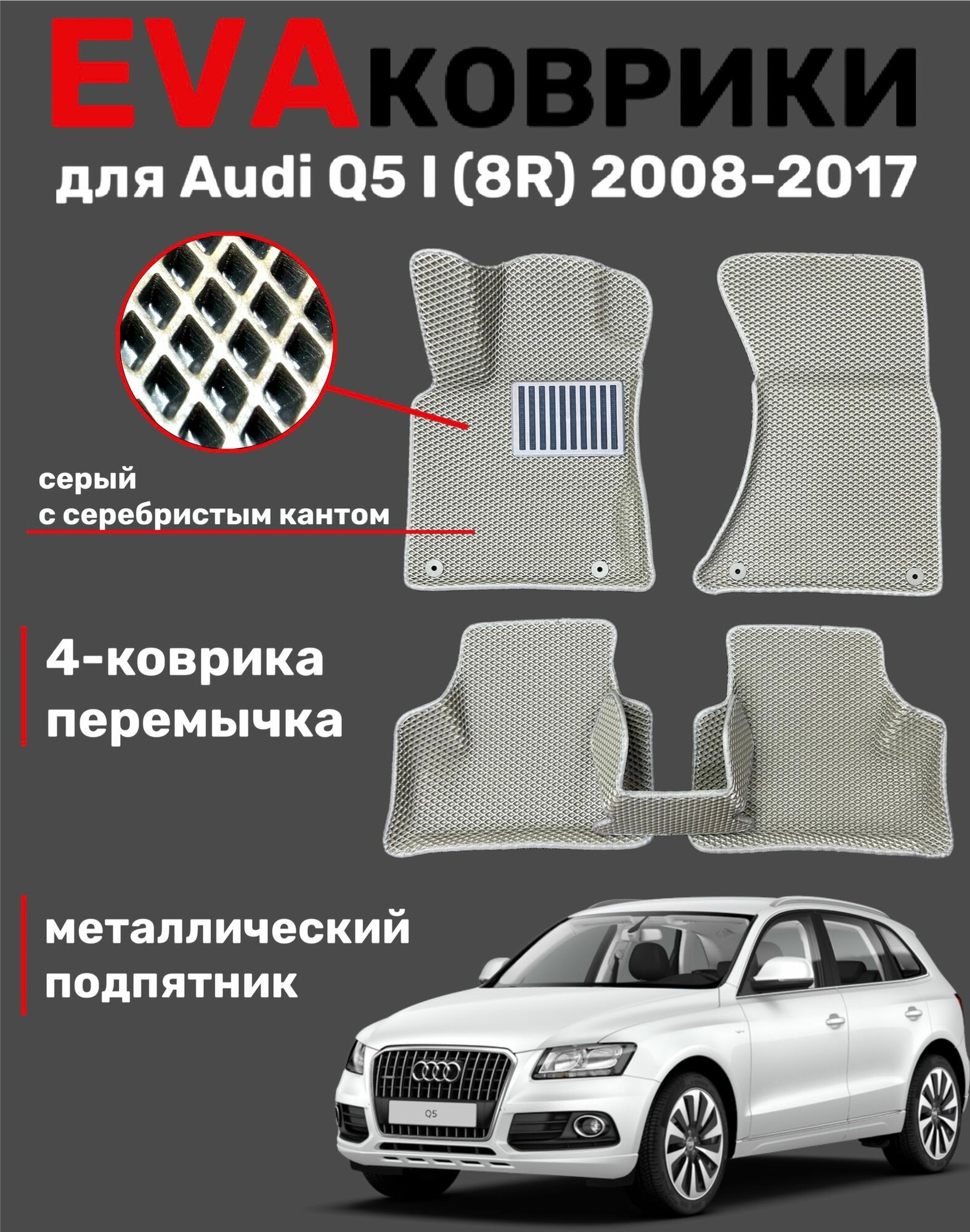 Комплект EVA с бортами для AUDI Q5 (I) (8R) 2008-2017 /ауди КУ 5.