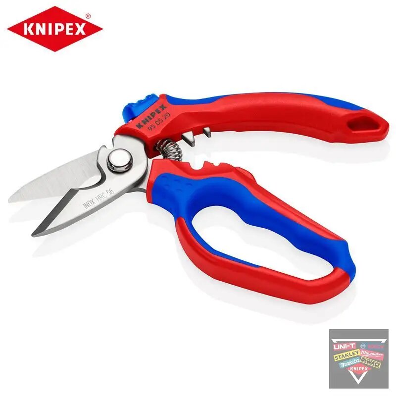 KNIPEX 95 05 20 SB Угловые ножницы для электриков 6-1/4" Ножницы для кабеля и тросов 45