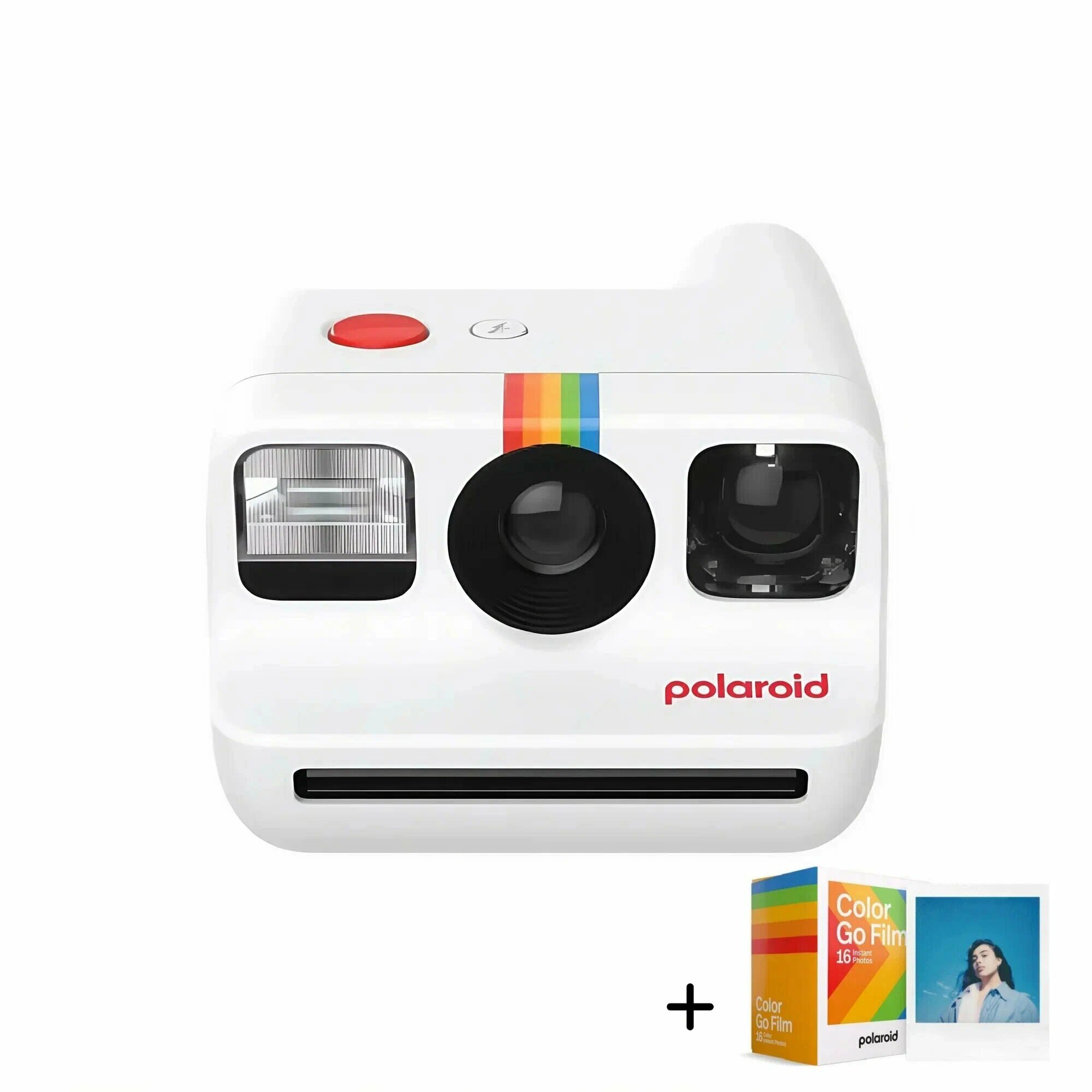 Polaroid Go Generation 2 фотоаппарат моментальной печати (В комплекте 16 листов фотобумаги) Go 2 Gen2, белый.