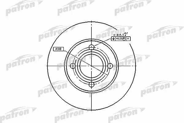 Диск тормозной передн AUDI: 100 76-82, 100 82-90, 100 Avant 77-83, 80 86-91, 90 87-91