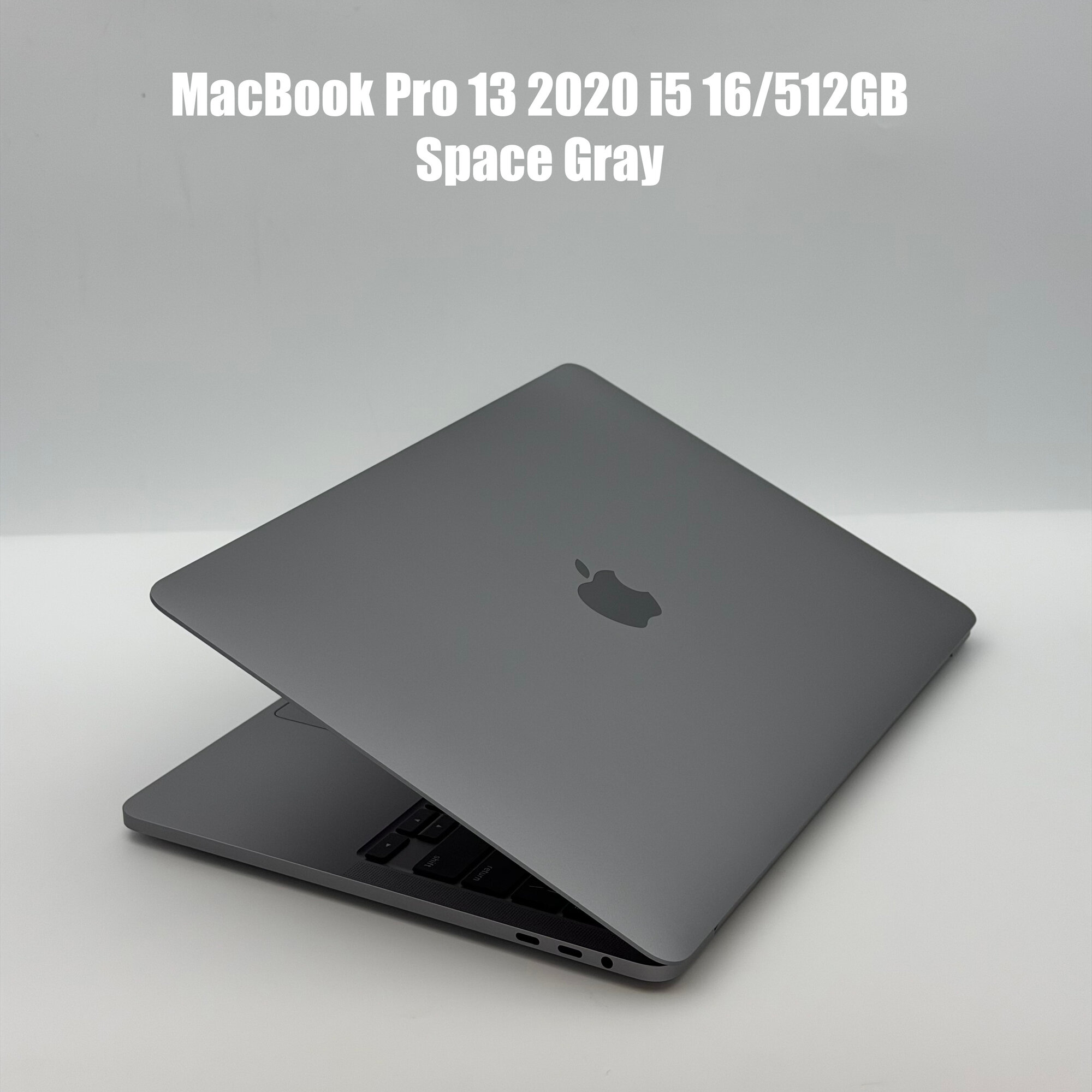 13.3" Ноутбук Apple MacBook Pro 13 Mid 2020 2560x1600, Intel Core i5 1038NG7 2 ГГц, RAM 16 ГБ, LPDDR4X, SSD 512 ГБ, Intel Iris Plus Graphics, macOS, серый космос, английская раскладка