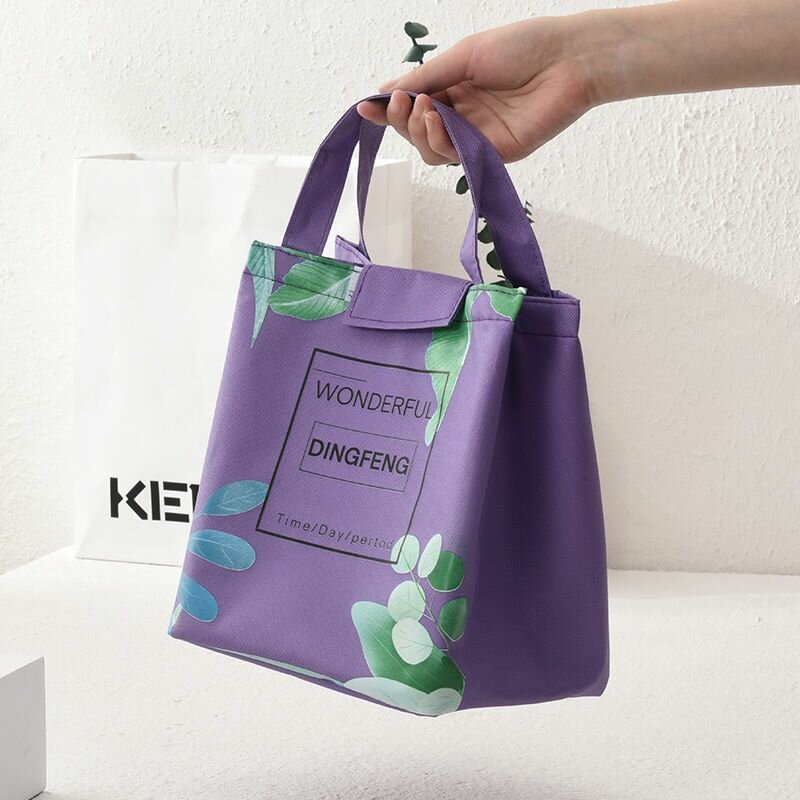 Портативная сумка для ланча Tote с термоизолированным кулером-ланч-боксом, сумочка для бинго за наличные