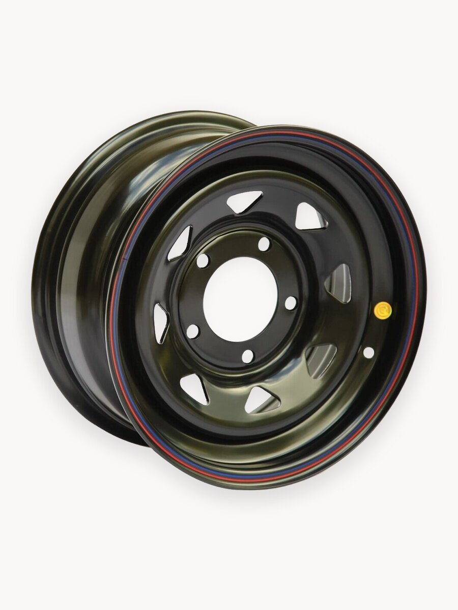 Диск усиленный УАЗ стальной черный 5x139,7 7xR16 d110 ET-19 (треугольник мелкий)