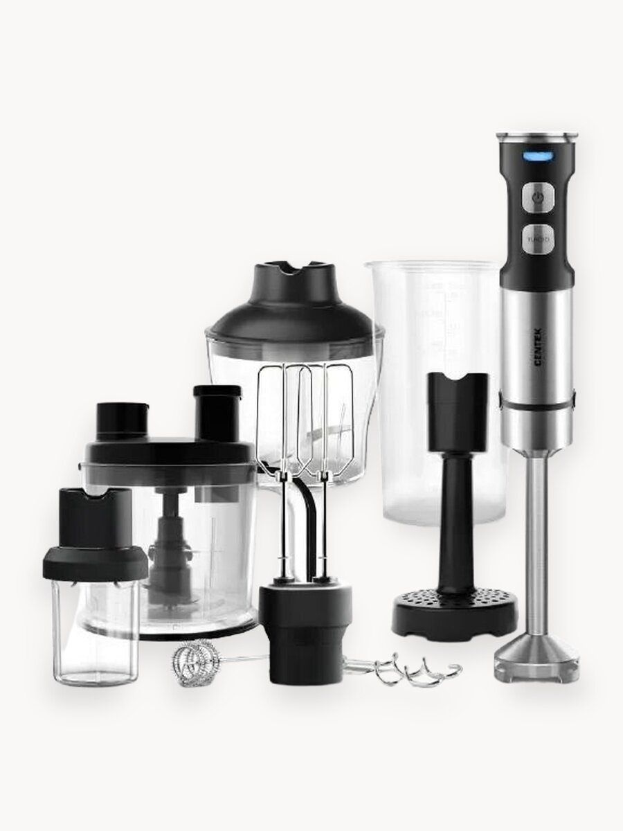 Блендер электрический многофункциональный CENTEK CT-1368, 1500 Вт, 9 в 1, дисплей
