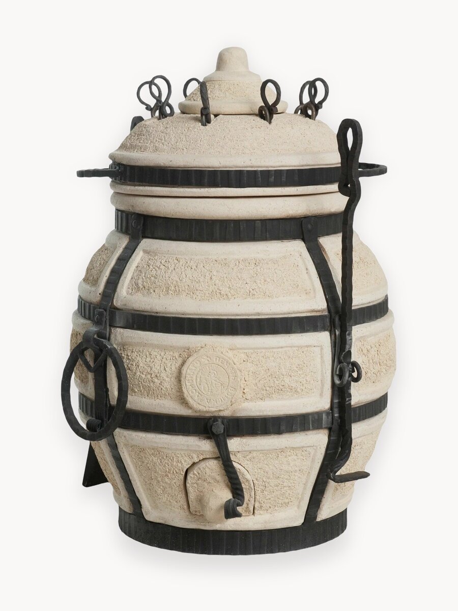 Донской со съемной крышкой - комплект "Семейный" - тандыр для дачи маленький - Amfora.