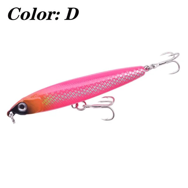 WDAIREN тонущие карандашные приманки VIB Minnow 10г/14г/18г Розовый, 18g, D
