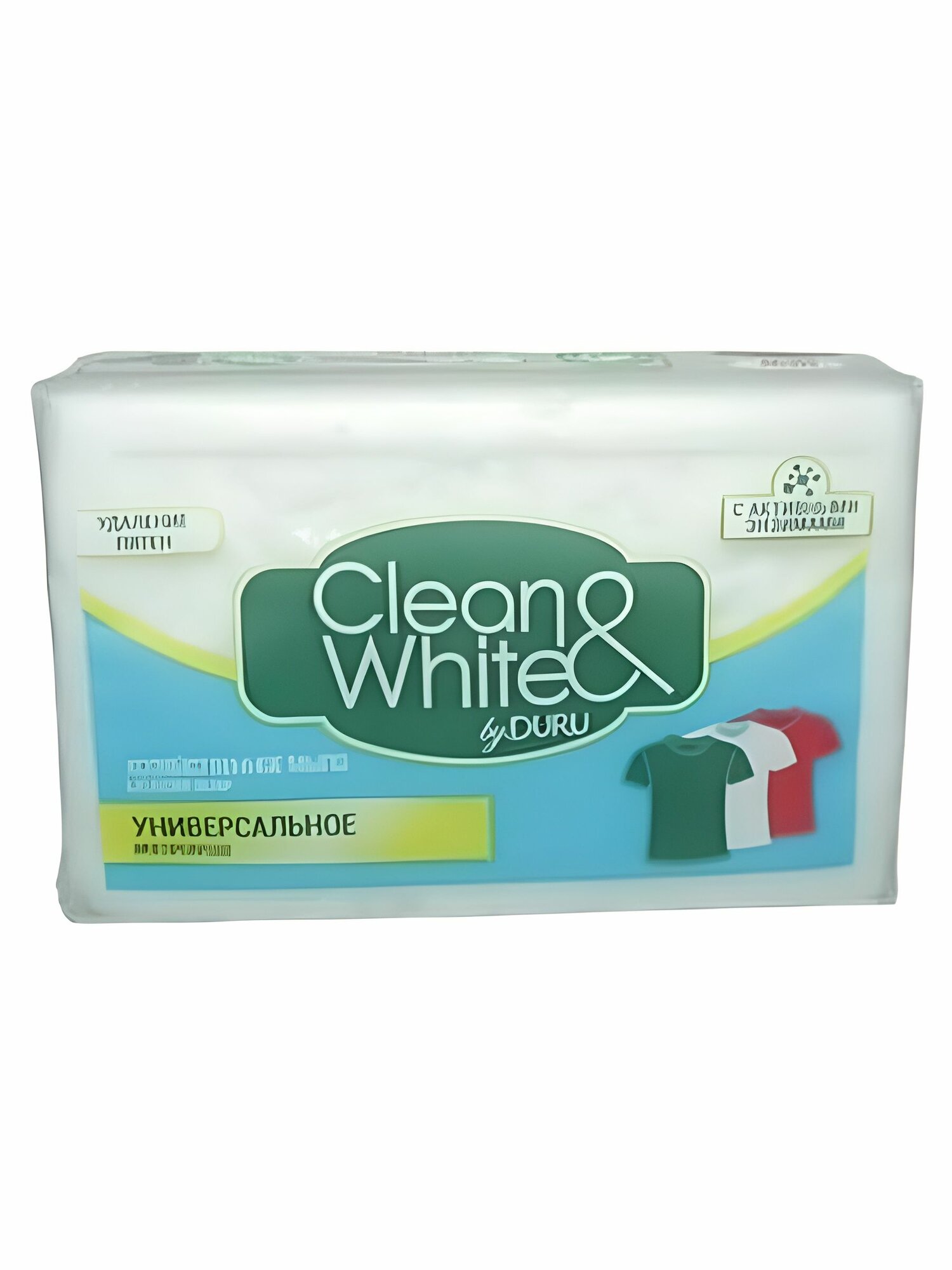 Мыло хозяйственное Clean&White by Duru Универсальное, 120 г