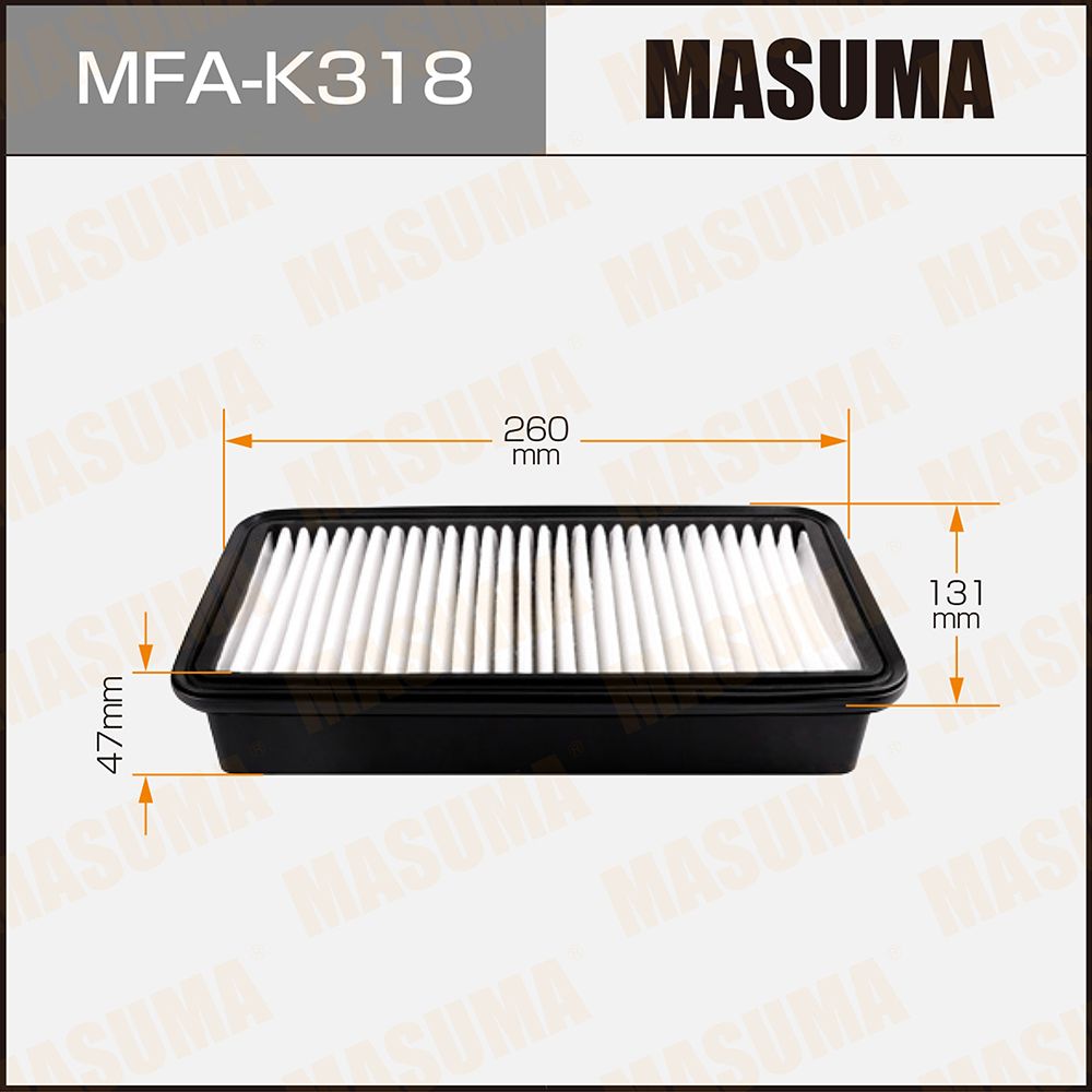 Фильтр воздушный MASUMA MFA-K318 для HYUNDAI ACCENT III 2005-2010, KIA RIO II 2005-2010