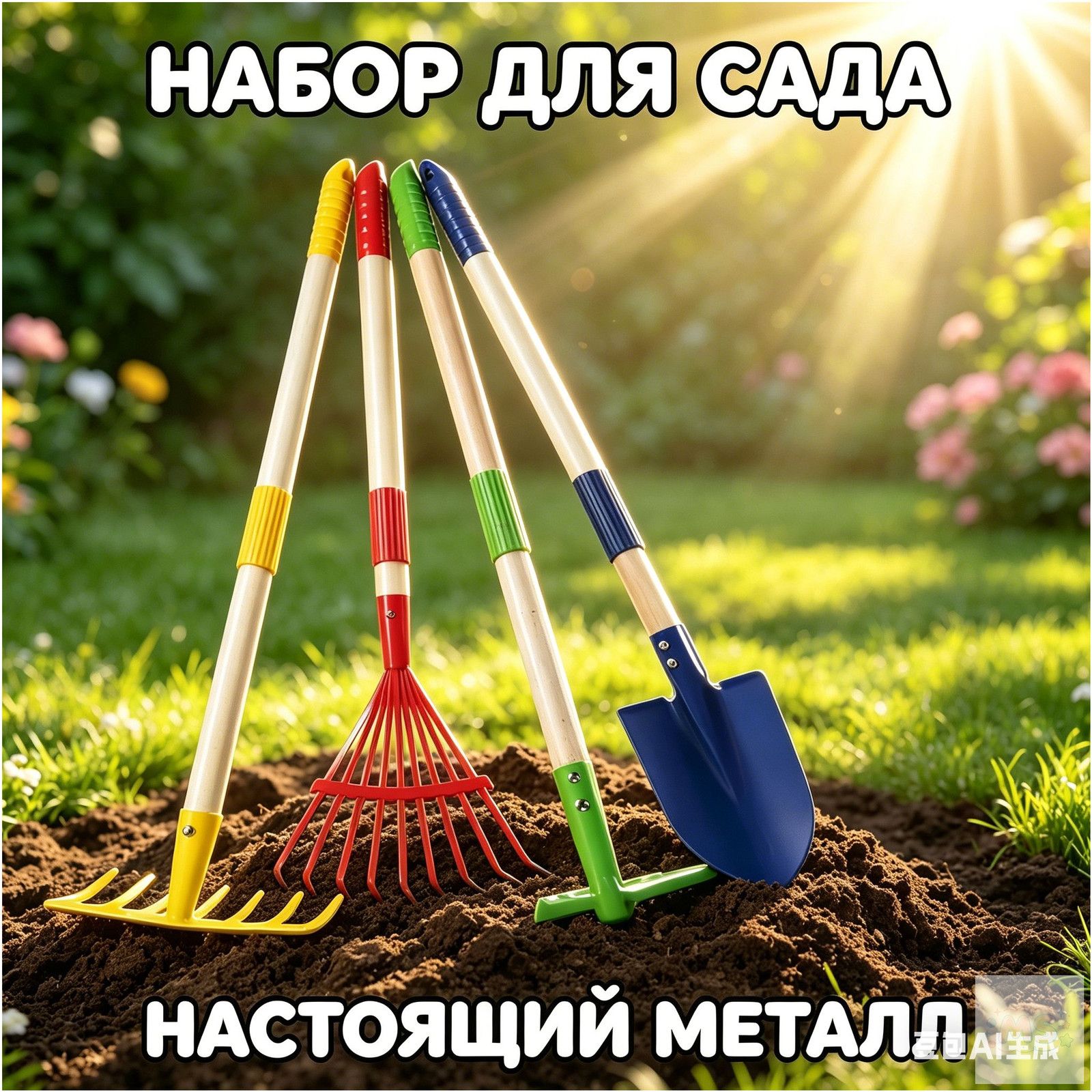 Детские садовые инструменты игрушка грабли для песка