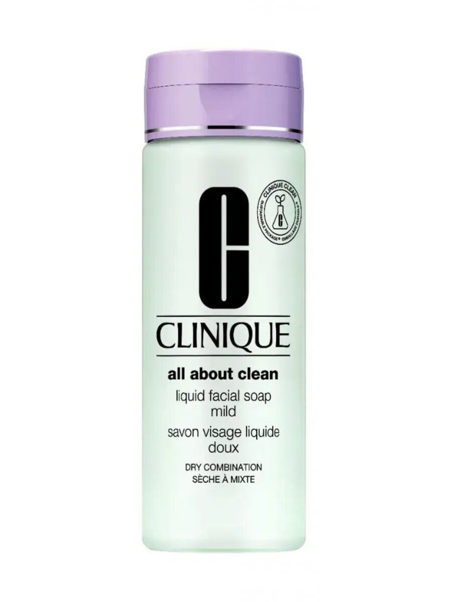 #Clinique All about Clean Liquid Facial Soap Mild Skin 200мл#