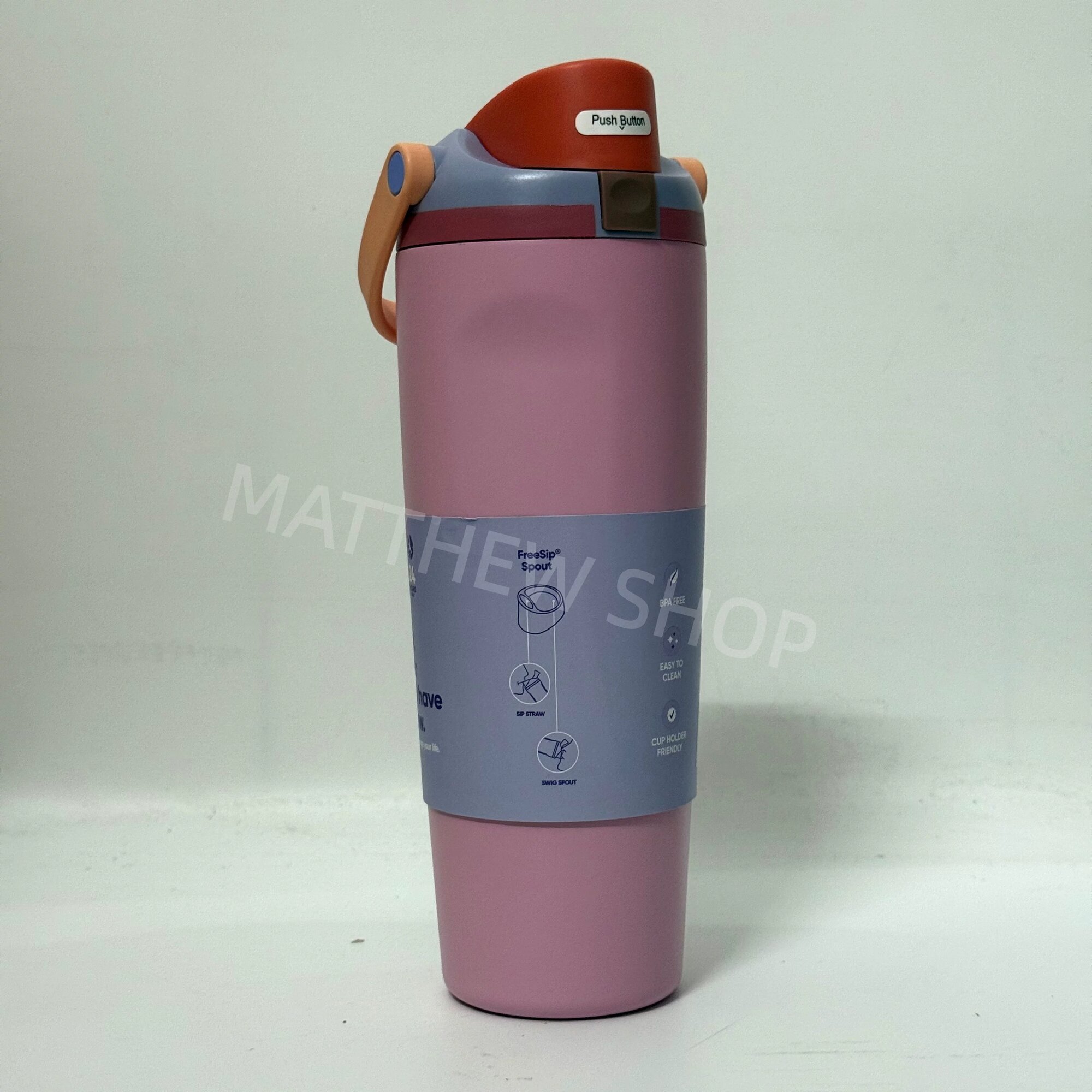 Owala Freesip Sway 30oz Нержавеющая сталь Изолированный водяной бутылка 304 Материал, Автомобильная чашка для спорта,
