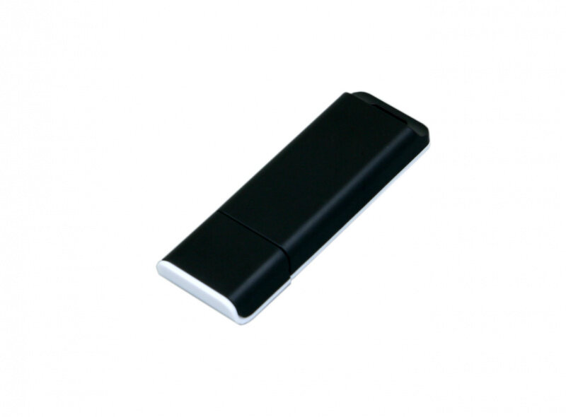 Оригинальная двухцветная флешка для нанесения логотипа (32 Гб / GB USB 3.0 Черный/Black Style для УФ печати фирменного логотипа компании)