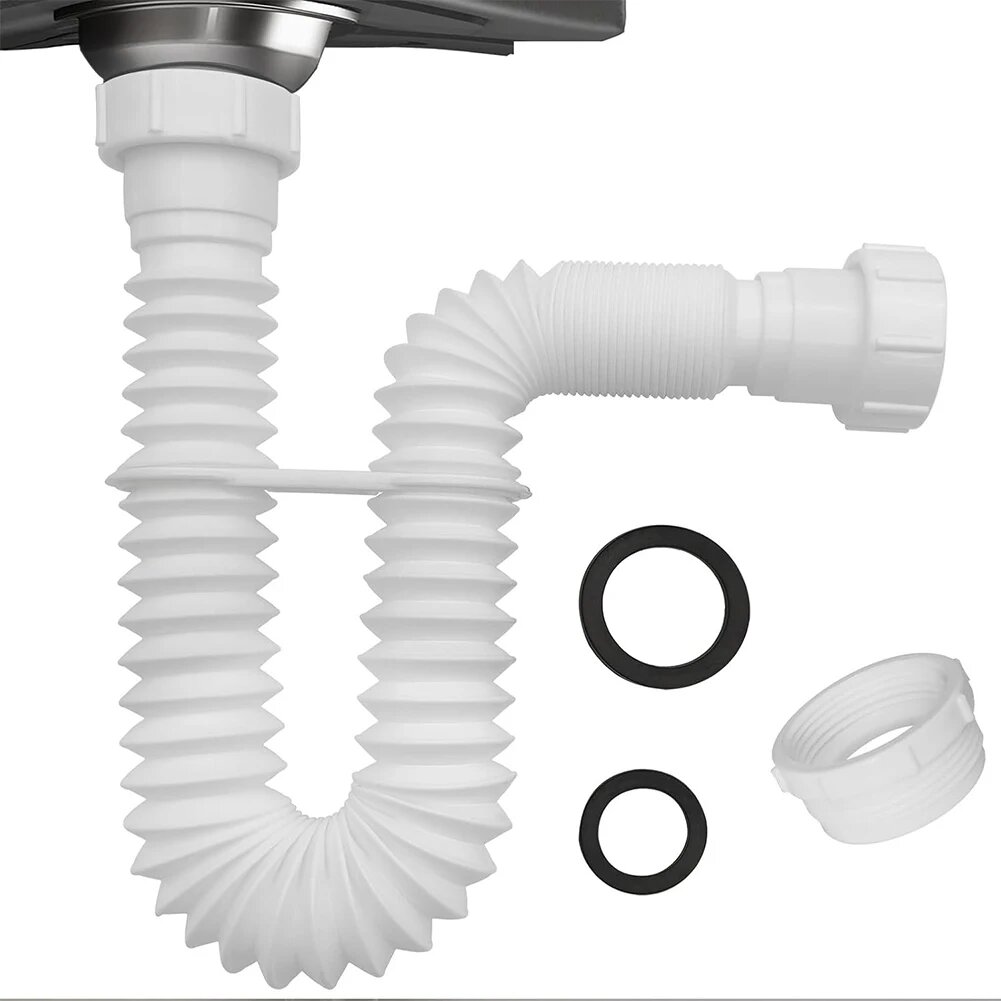 LEENKEA Гибкая сливная труба для раковины 1-1/2" 1-1/4"