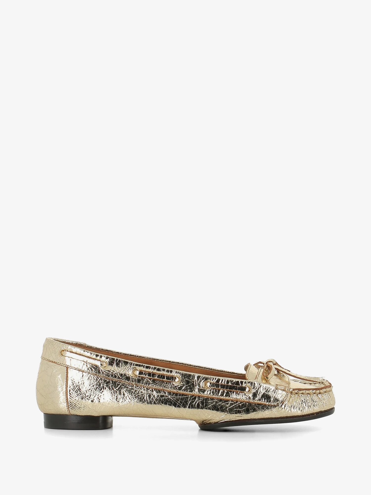 Лоферы DELCARLO Leather loafers, размер 39, gold