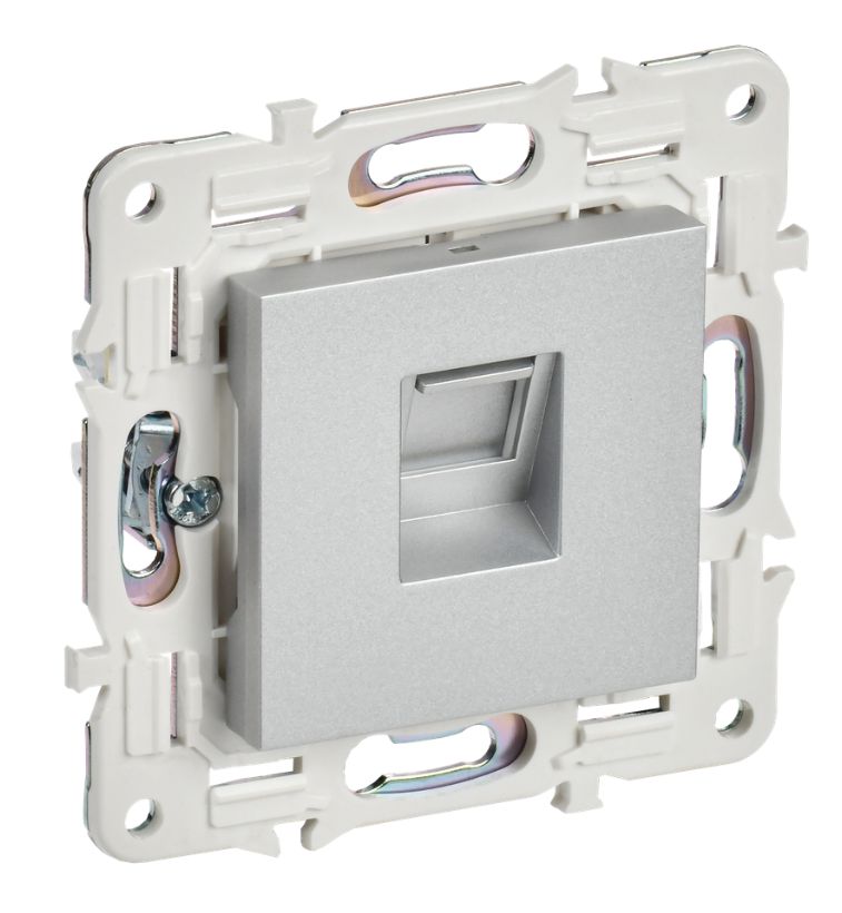 SKANDY розетка компьютерная RJ45 кат.5E SK-K01S серебристый IEK