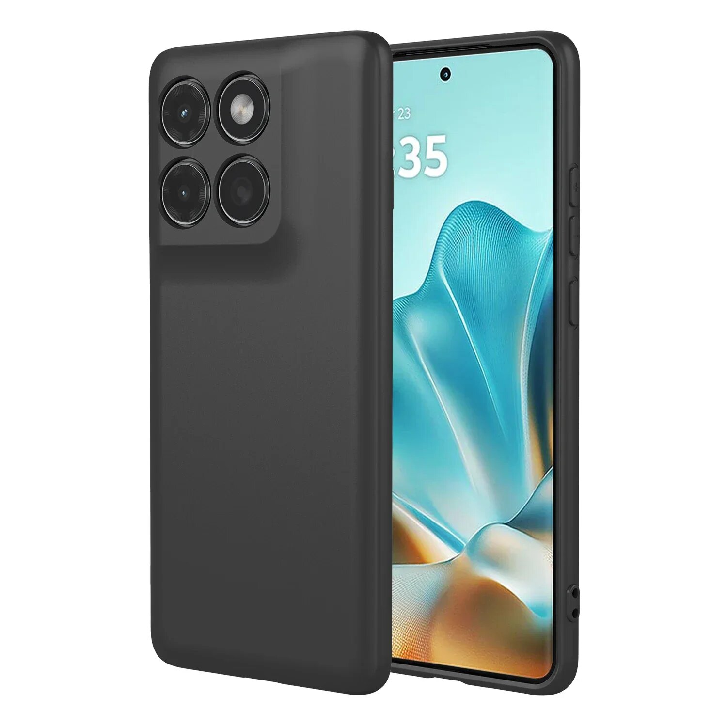 Чехол для Motorola Moto Edge 70 X70Air, черный, силикон