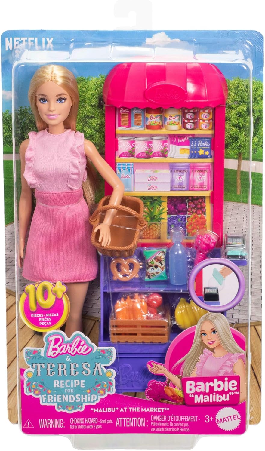 Игровой набор Barbie and Teresa Recipe Malibu at the Market Theme JCT05