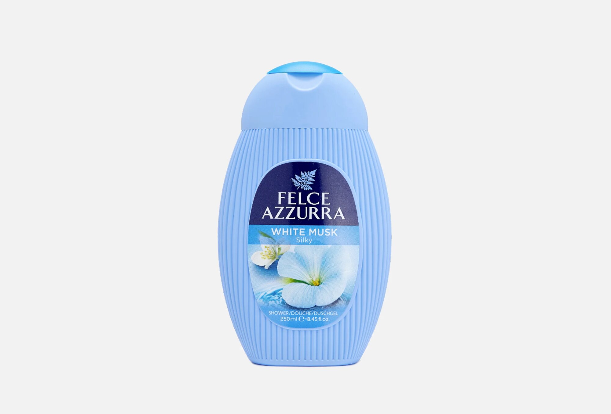 Гель для душа FELCE AZZURRA "White Musk Delicate Essence", парфюмный, увлажняющий, 250мл