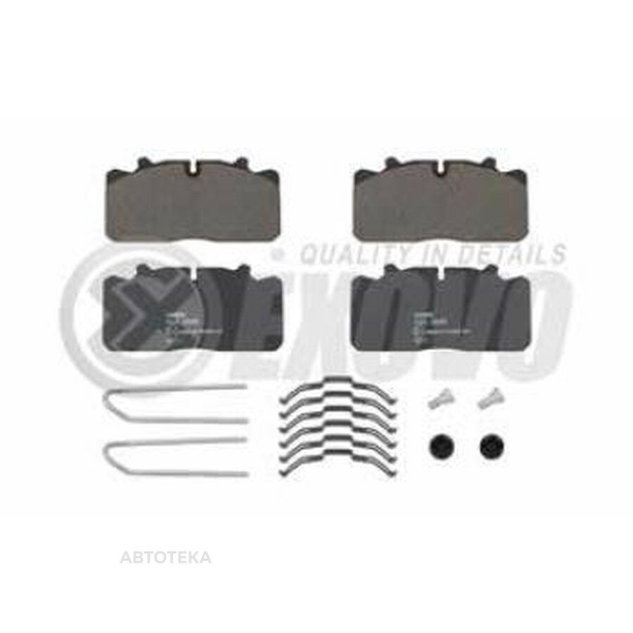Колодки тормозные MAN/RVI/DAF тормоза дискового WVA 29088/с монтажным комплектом EXOVO 29088E