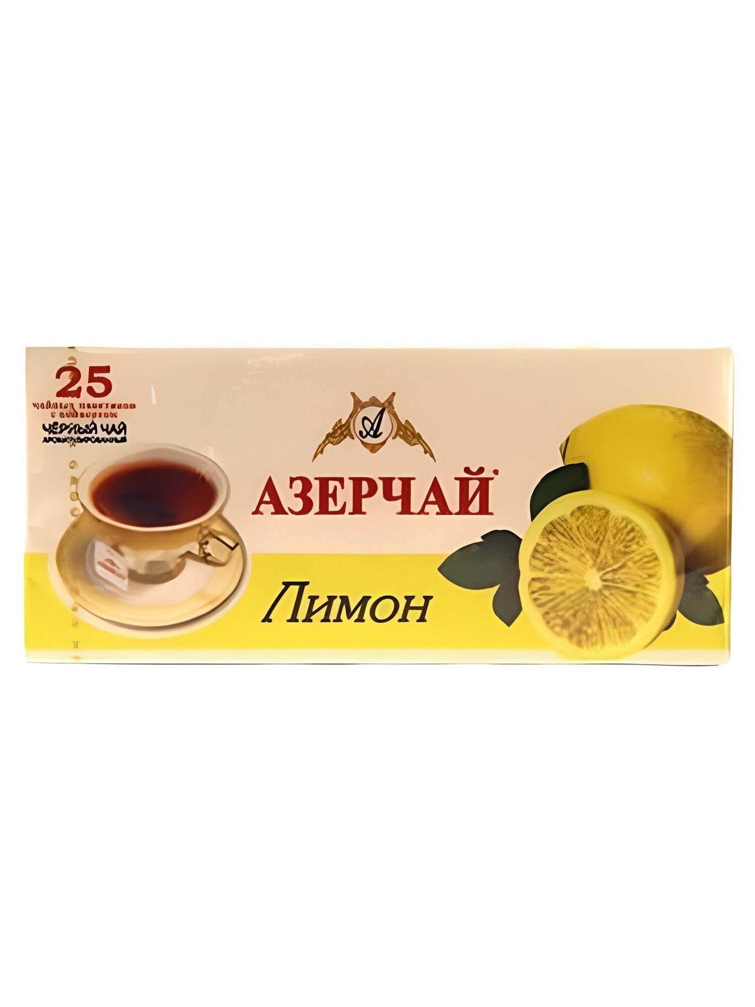 Чай черный Азерчай с Цедрой Лимона 25 пакетиков