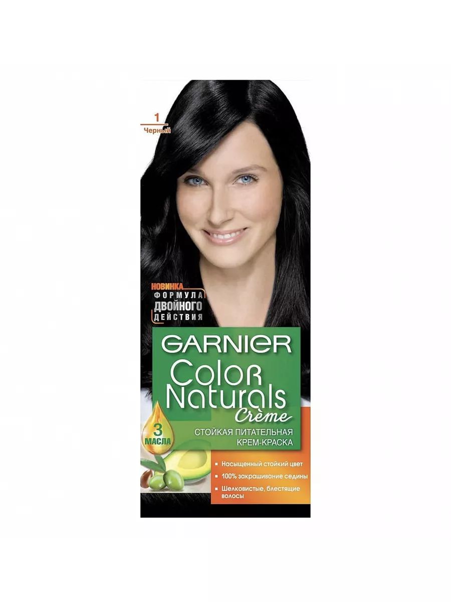 Garnier Крем-краска для волос тон 1 Черный