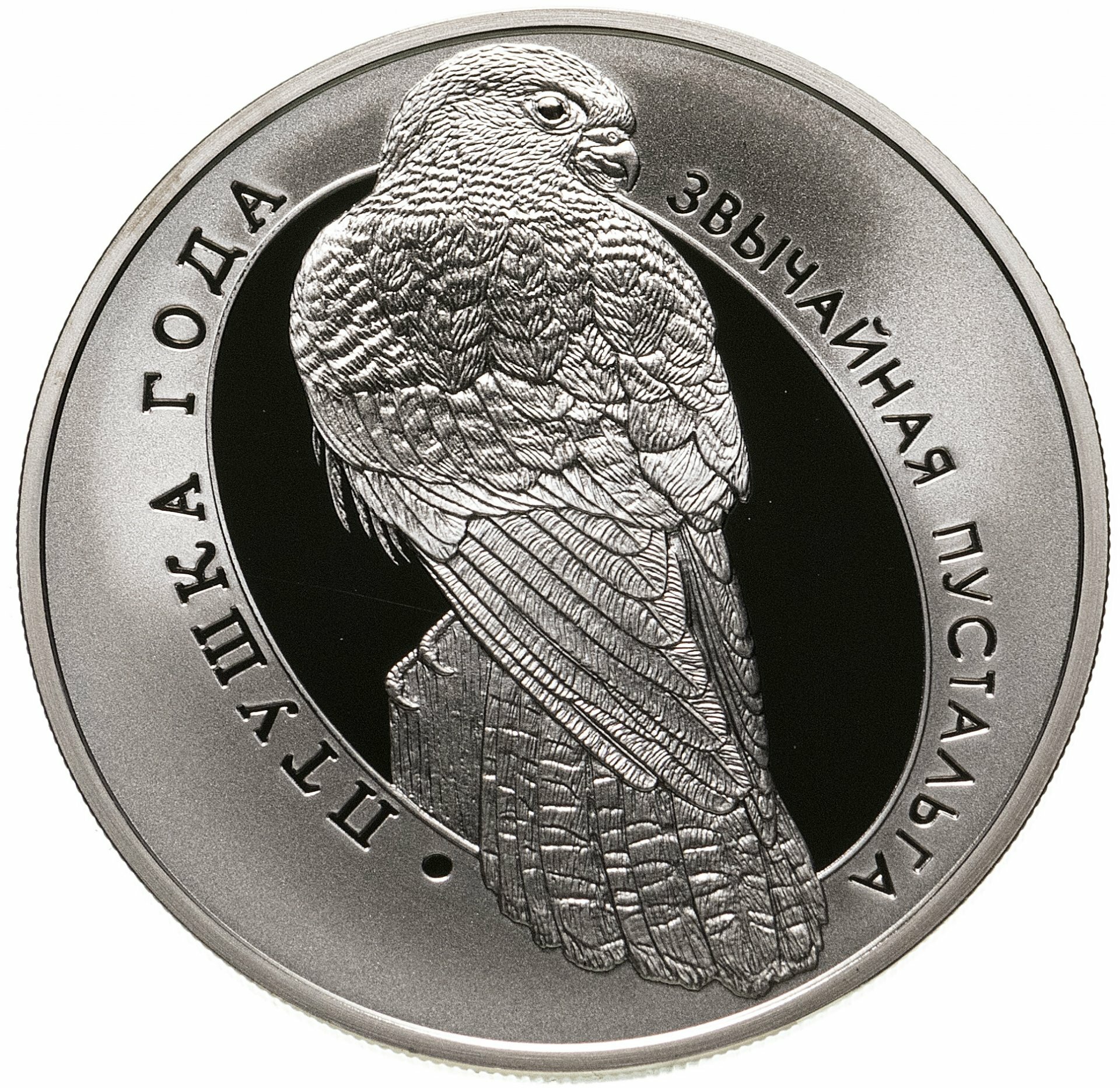 Беларусь 1 рубль 2010 "Пустельга", Мельхиор медь-никель, в сохранности Proof