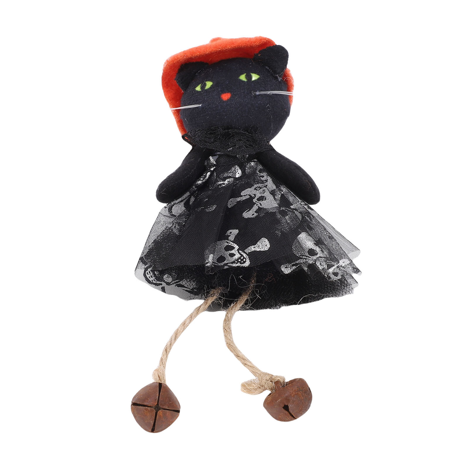 Праздничная подвесная кукла, страшная мягкая, устойчивая к выцветанию, праздничная подвесная плюшевая игрушка для вечеринки, выставки, тематическое украшение, черная кошка