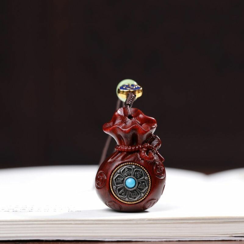 Брелок Денежный Мешок из сандалового дерева (2.8*2*2 см.)