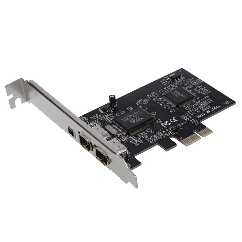 PCI Express X1 PCI-E Firewire 1394A IEEE1394 Карта контроллера 3-портовая для настольного компьютера