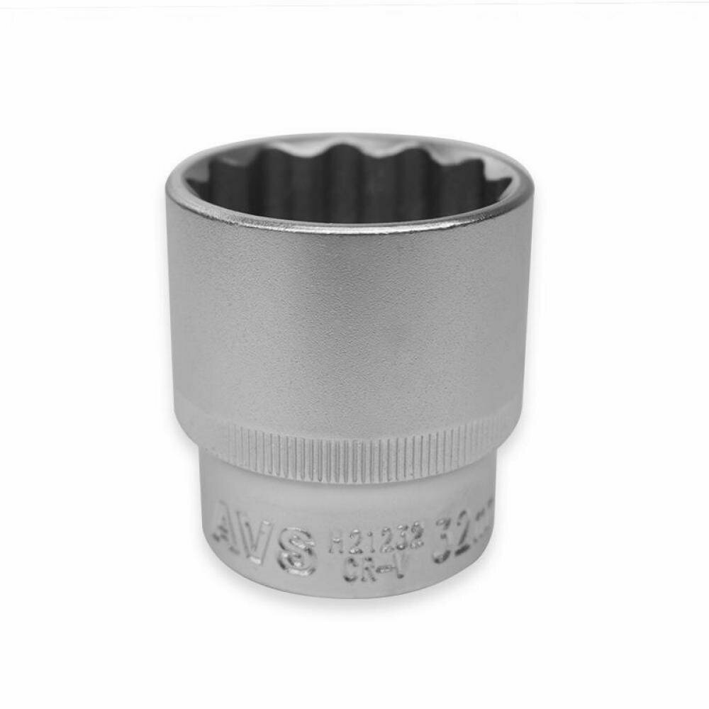 Головка торцевая 12-гранная 1/2'DR (32 мм) AVS H21232