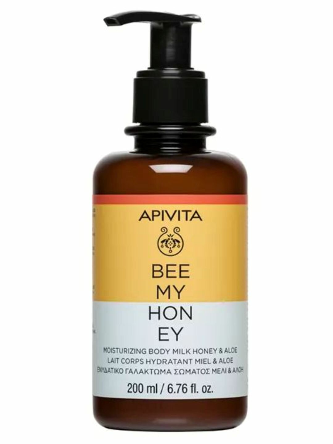 Апивита Би Май Хани Увлажняющее молочко для тела, 200 мл | APIVITA Bee My Honey Body milk