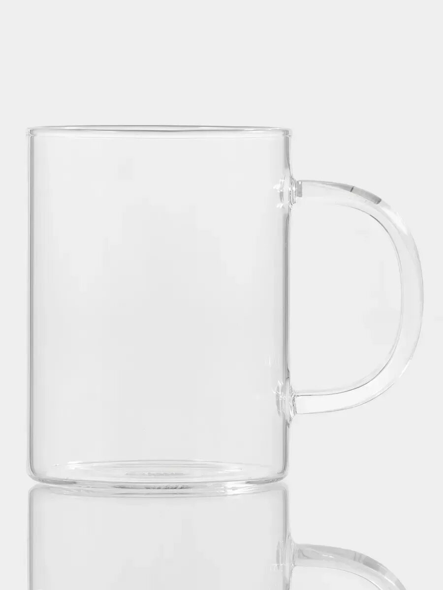 Кружка для чая и кофе 430 мл "Маг" стеклянная