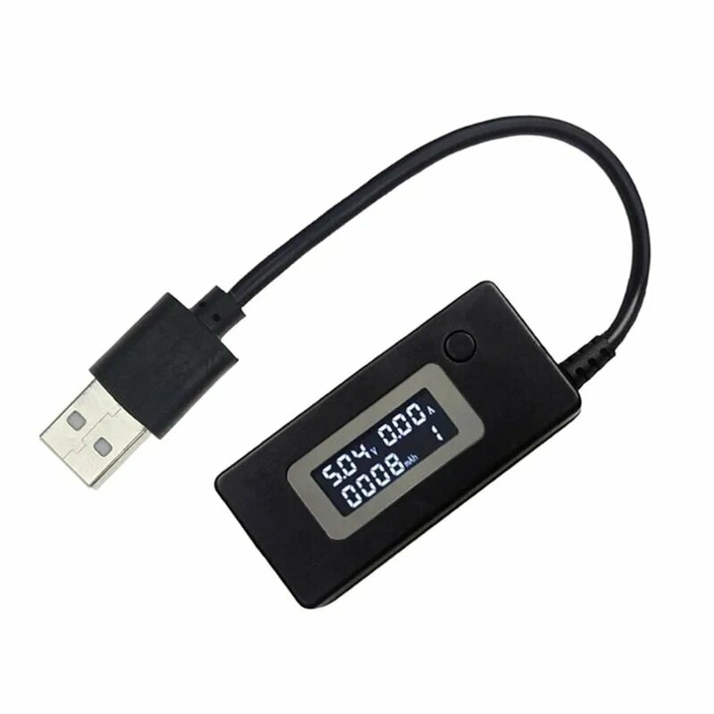 (1шт) USB-тестер напряжения и тока KCX017-черный