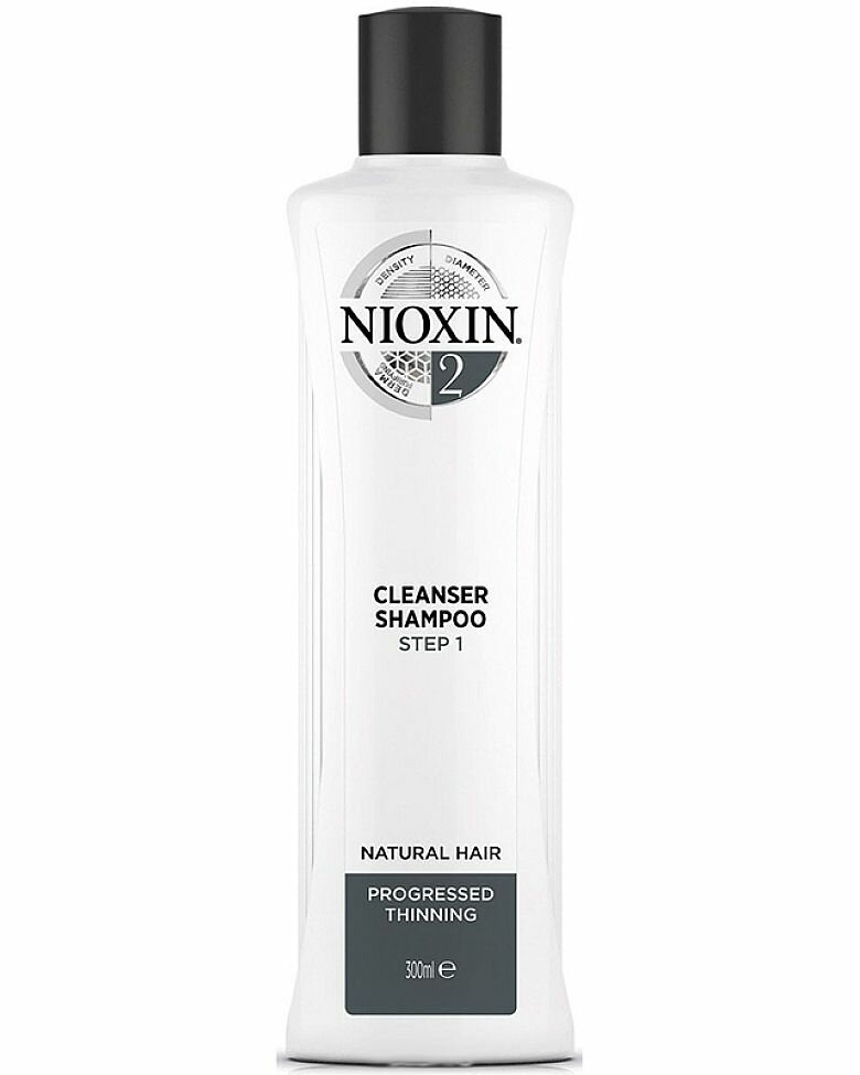 Nioxin Очищающий шампунь (Система 2) Cleanser System 2, 300 мл Для заметно редеющих тонких натуральных волос