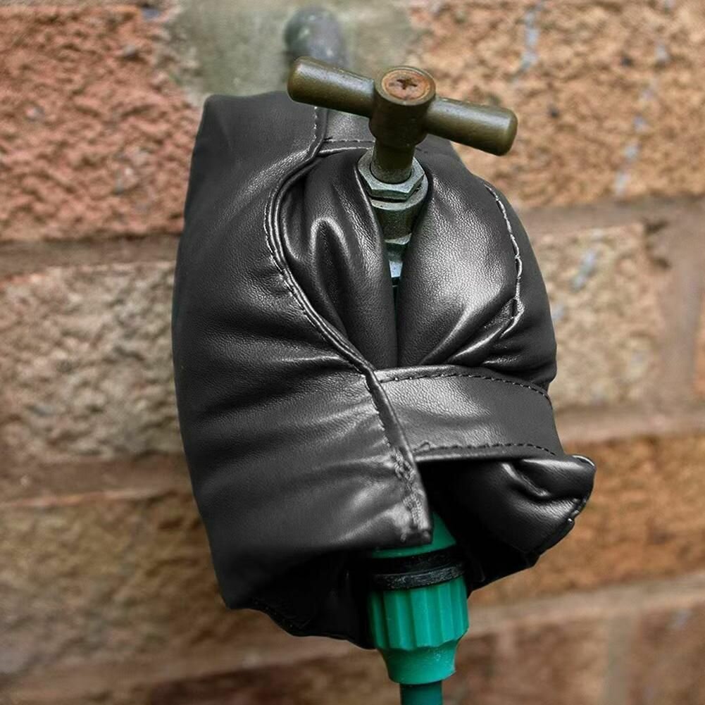 Защитный чехол для наружного крана водопровода зимний против замерзания с застежкой-липучкой