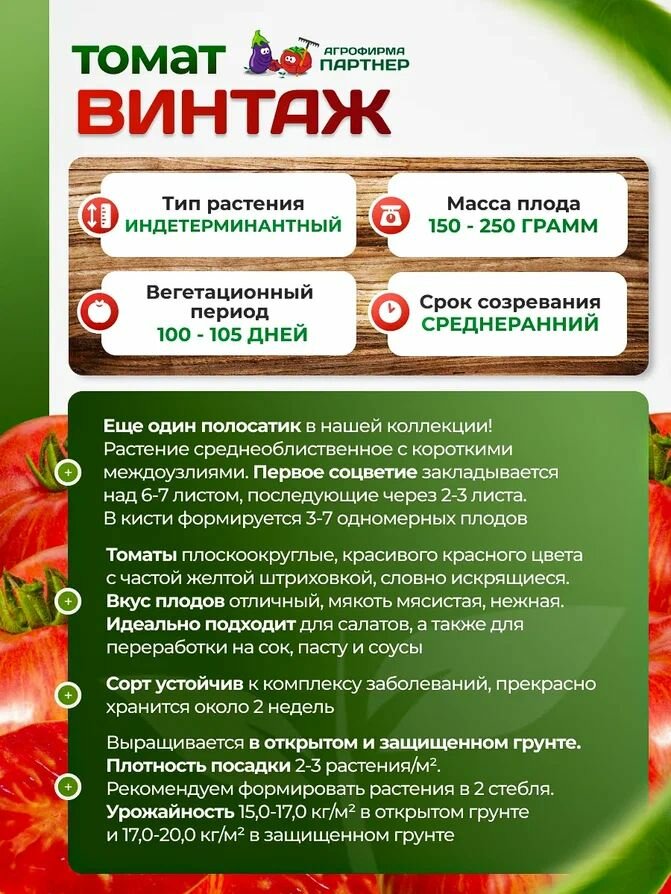 Семена томата Винтаж — фото 1