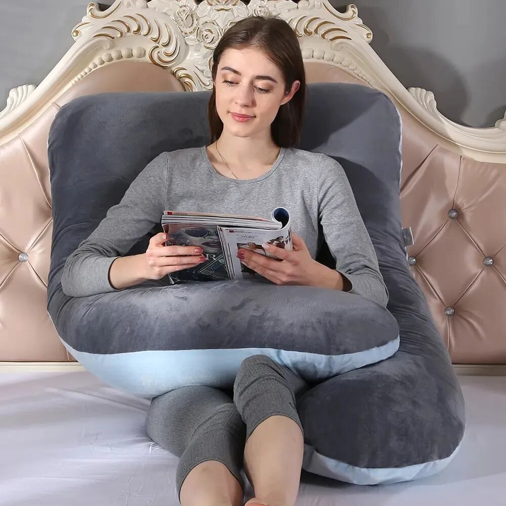 Подушка для беременных и кормящих 70x130 см 7-зональная пена comfort