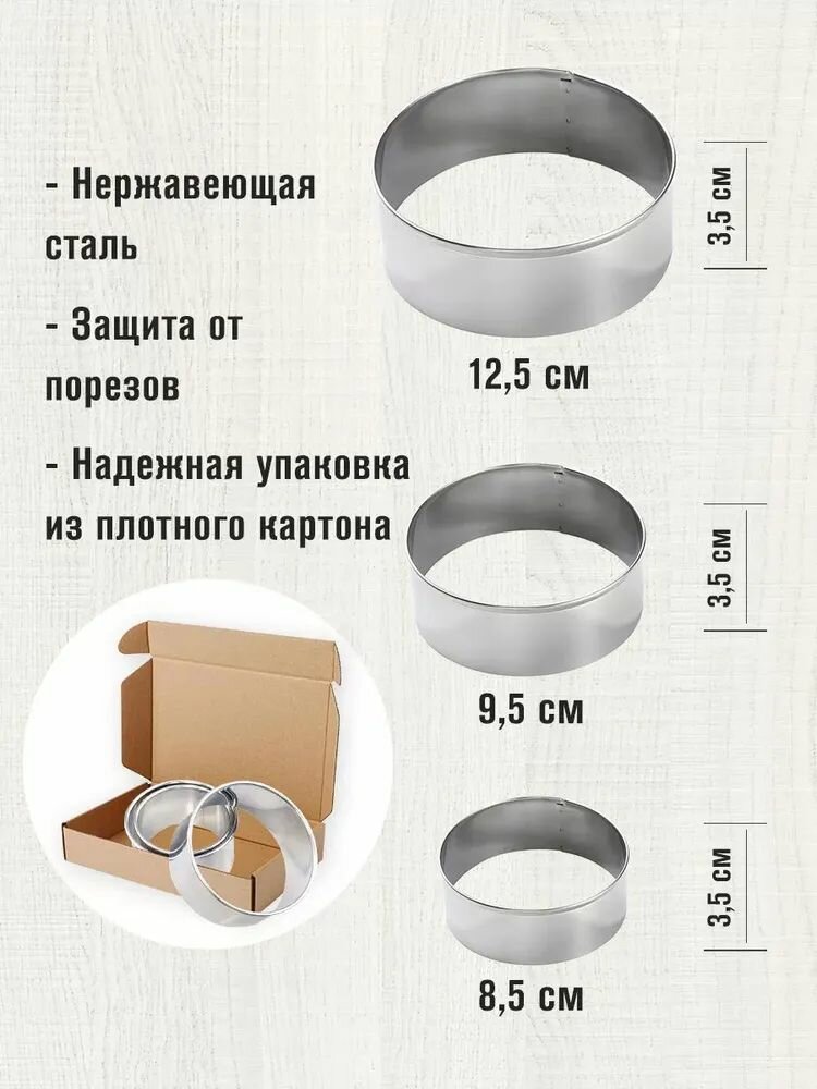 Форма для котлет 3 шт — фото 1