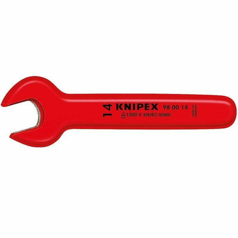 Ключ гаечный рожковый Knipex VDE, 17 мм, длина 155 мм, диэлектрический