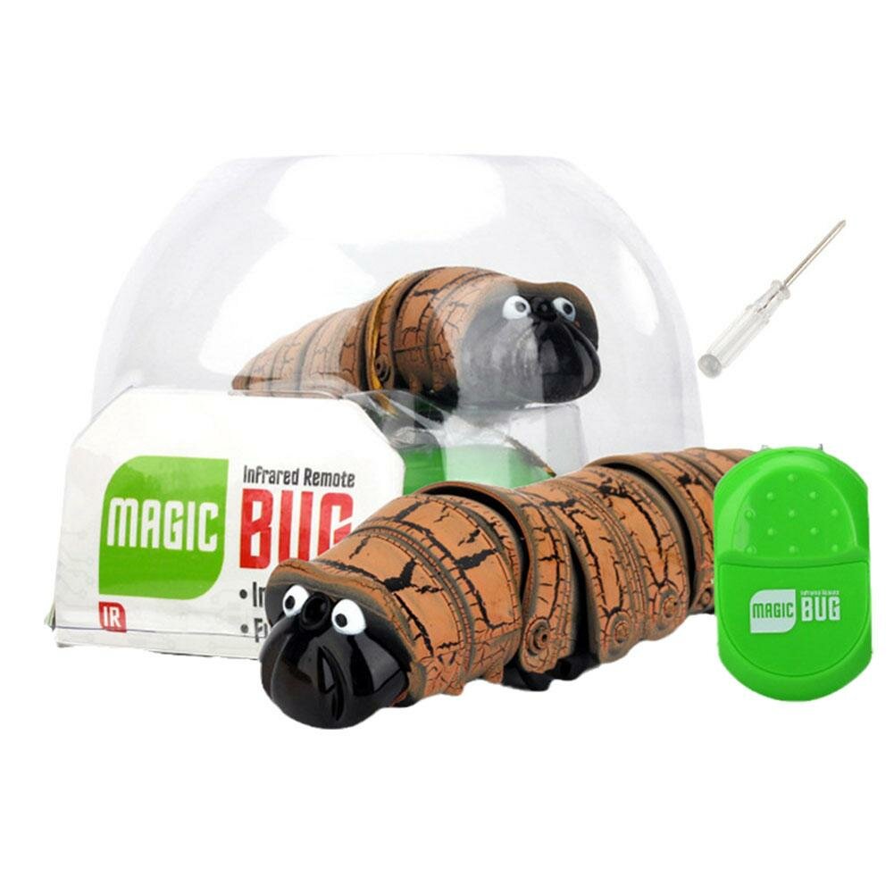 Имитация гусениц с дистанционным управлением, индукционные электрические игрушки-насекомые, 11 см
