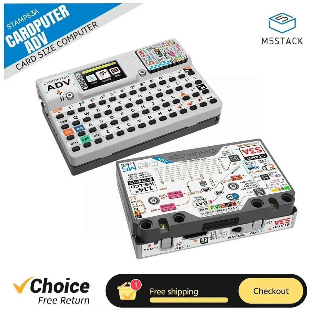 M5stack Cardputer Adv StampS3 клавиатура с 56 клавишами