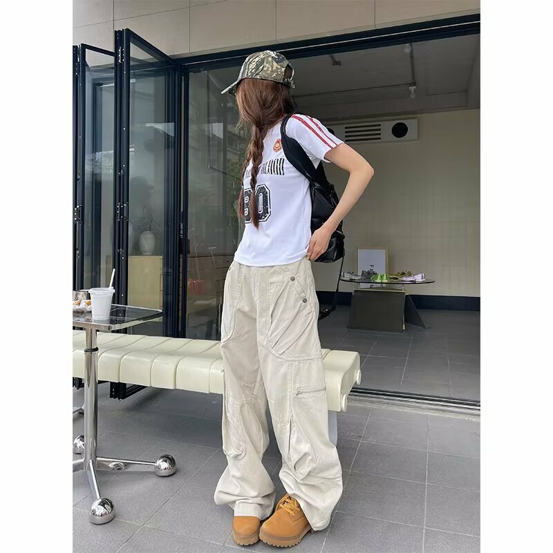 LI Mall Джинсы для стрит-спорта Девушки Устойчивые Модные Эластичные хлопковые