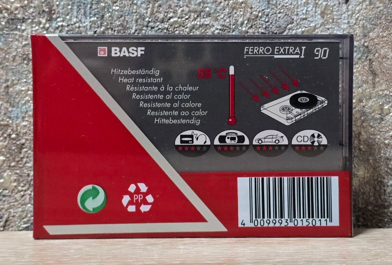 Аудиокассета BASF Ferro Extra I стекло — фото 1