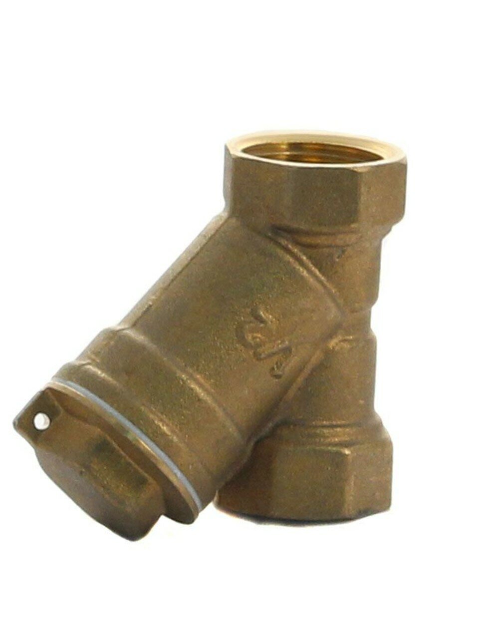 Фильтр косой для воды, 1/2", г-г, латунь, внутренняя резьба, БАЗ