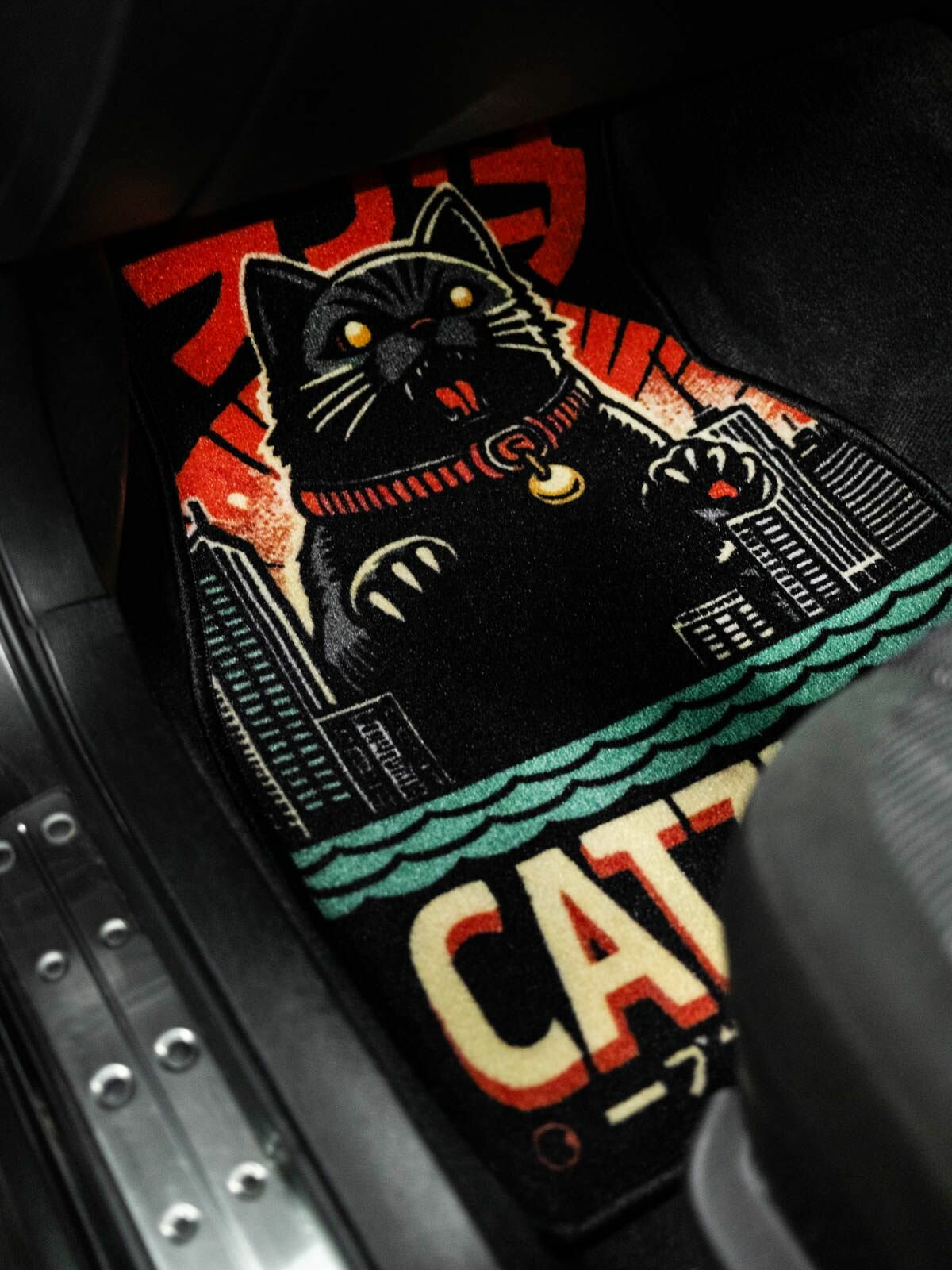 Автомобильные коврики UNDERTEAM Catzilla, для салона авто, 4 шт