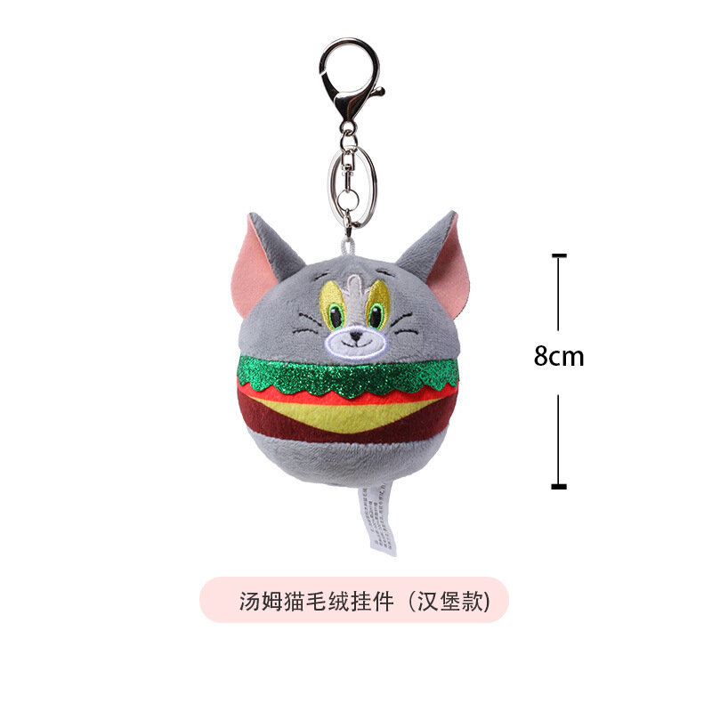 Мягкий брелок-игрушка Том и Джерри, милый брелок Том и Джерри, забавная кукла Том и Джерри, подарок на день рождения.