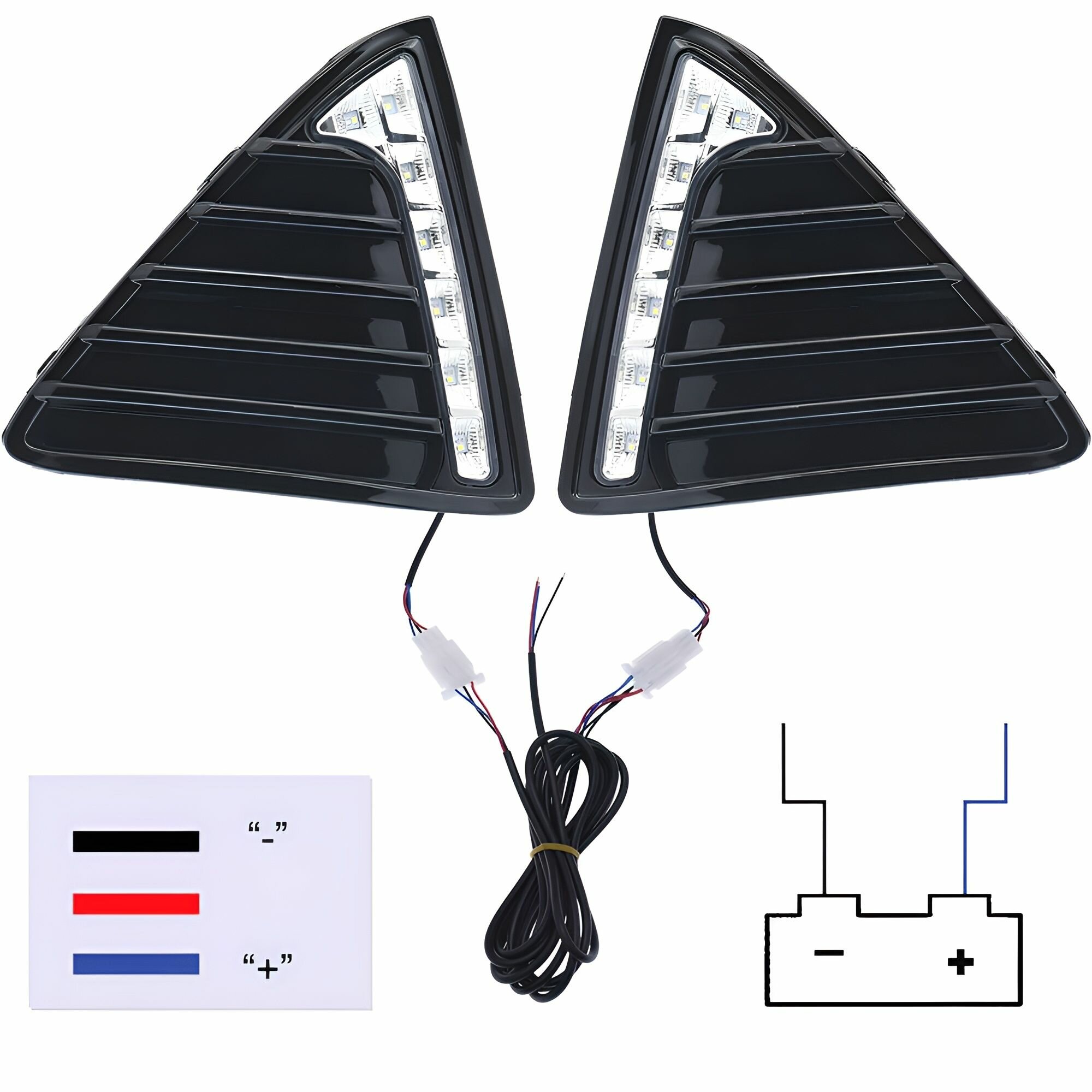 Фары автомобильные, Огни дневные ходовые, арт. Подходит для Ford Focus 3 2012-2014 LED