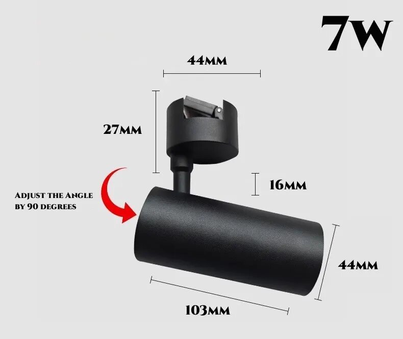 Светодиодный прожектор Adjustable 7W, теплый белый